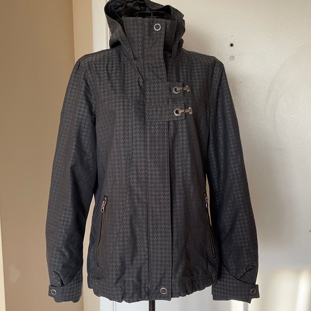 Retro Navy Blue Houndstooth Pattern Columbia Omni Shi… - Gem